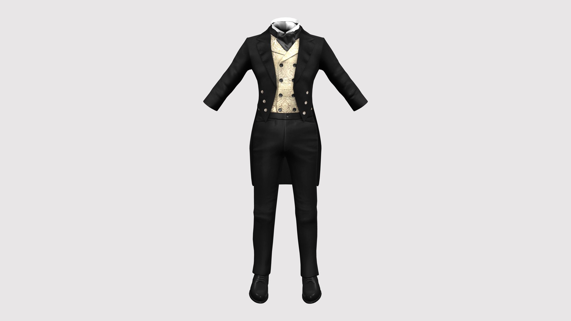 3D Men Regency Outfit - TurboSquid 1931729