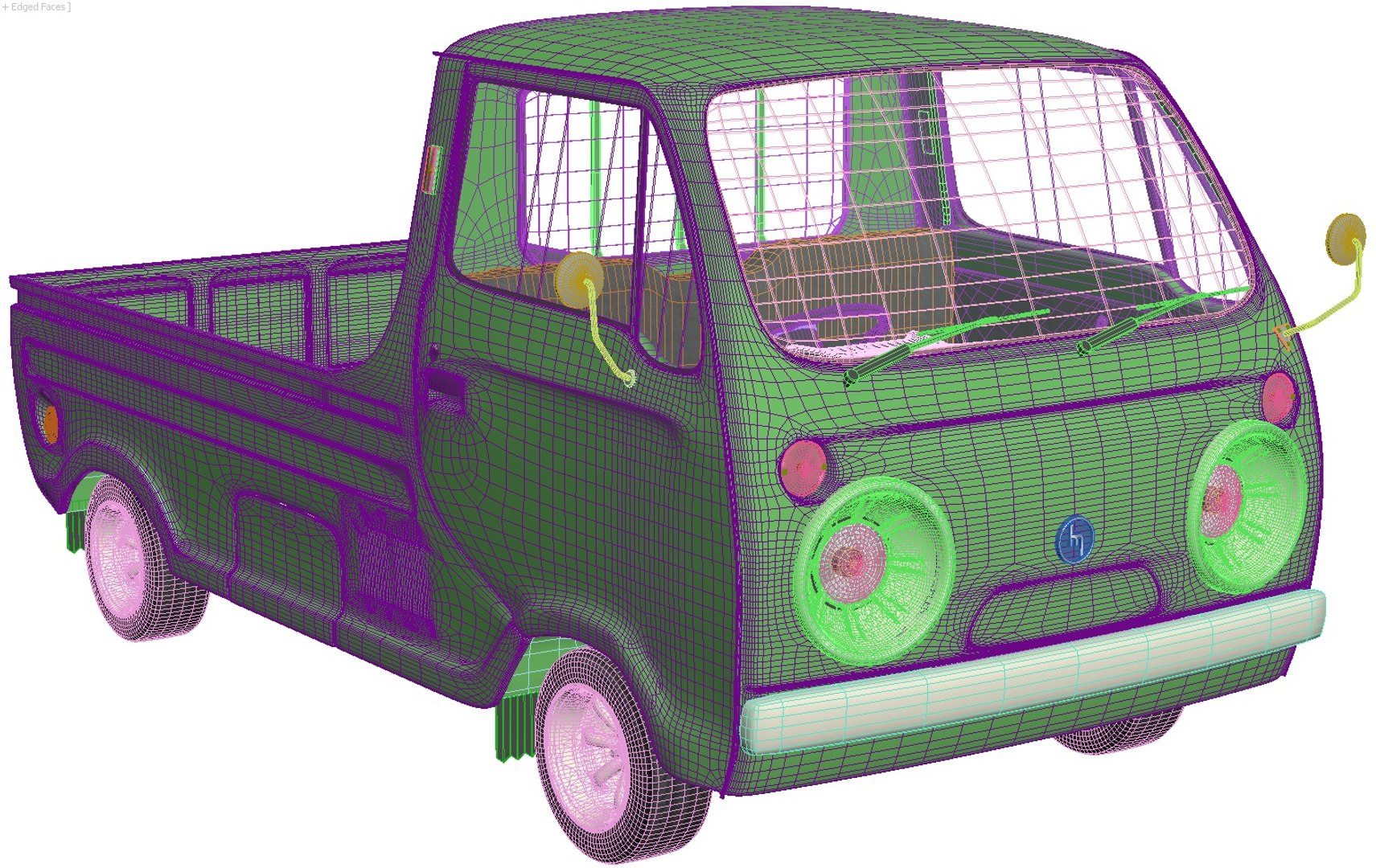 Japanese Porter Cab 1970 3d Model