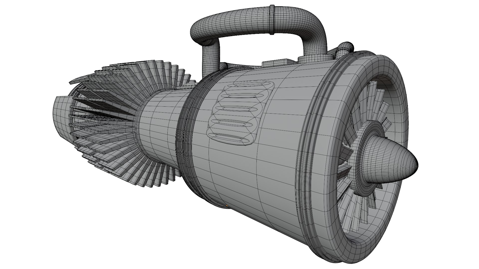 Jet Engine 3D - TurboSquid 2303532