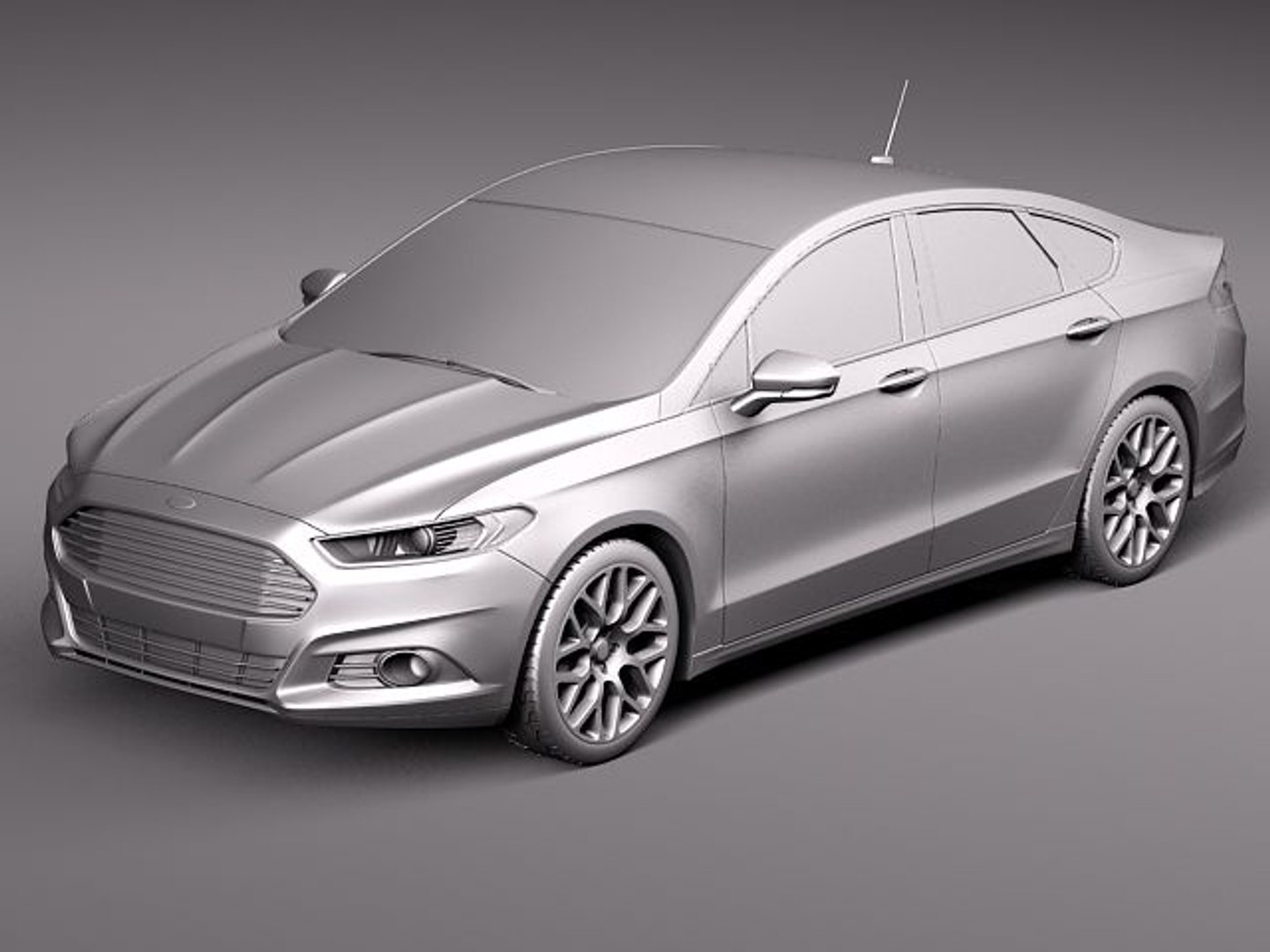 3d Fusion 2013 Sedan Model