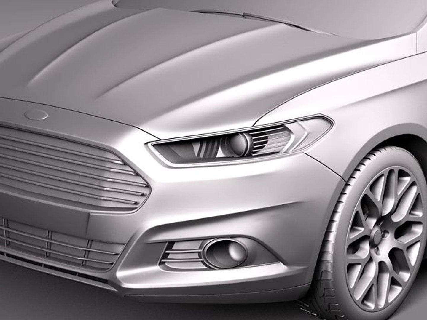 3d Fusion 2013 Sedan Model