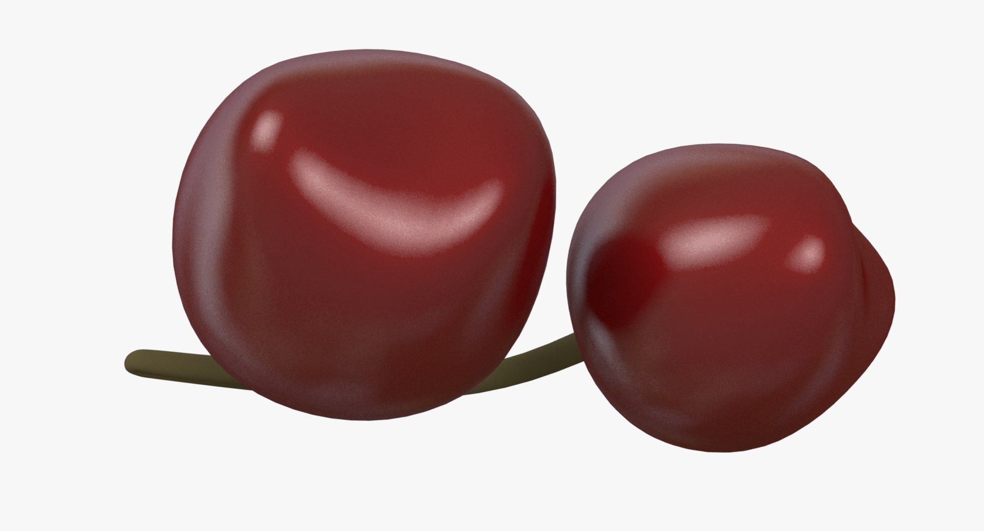 3D Cherry Realistic - TurboSquid 1153167