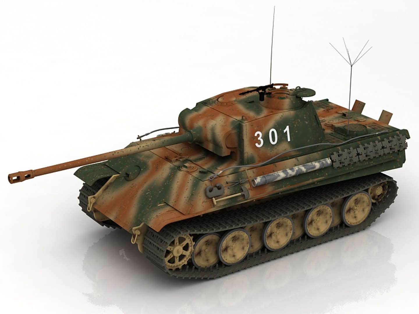 3D модель Танк Panzer 2 - TurboSquid 1756223