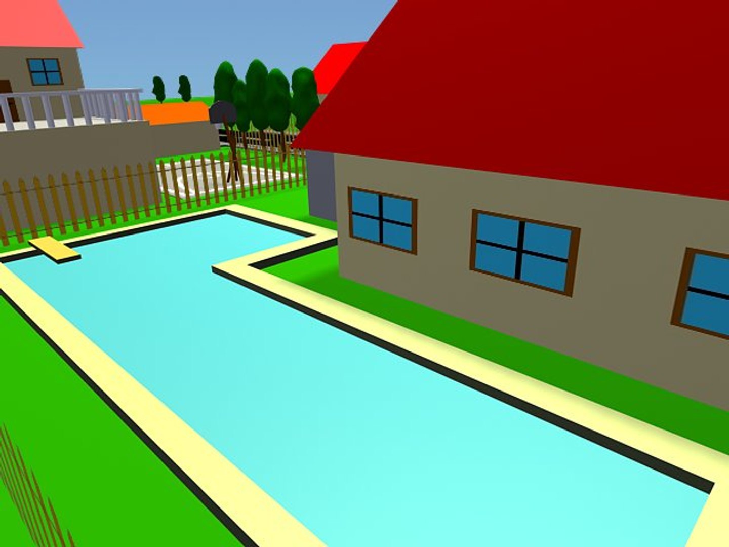 3d Model Cartoon Enviroment