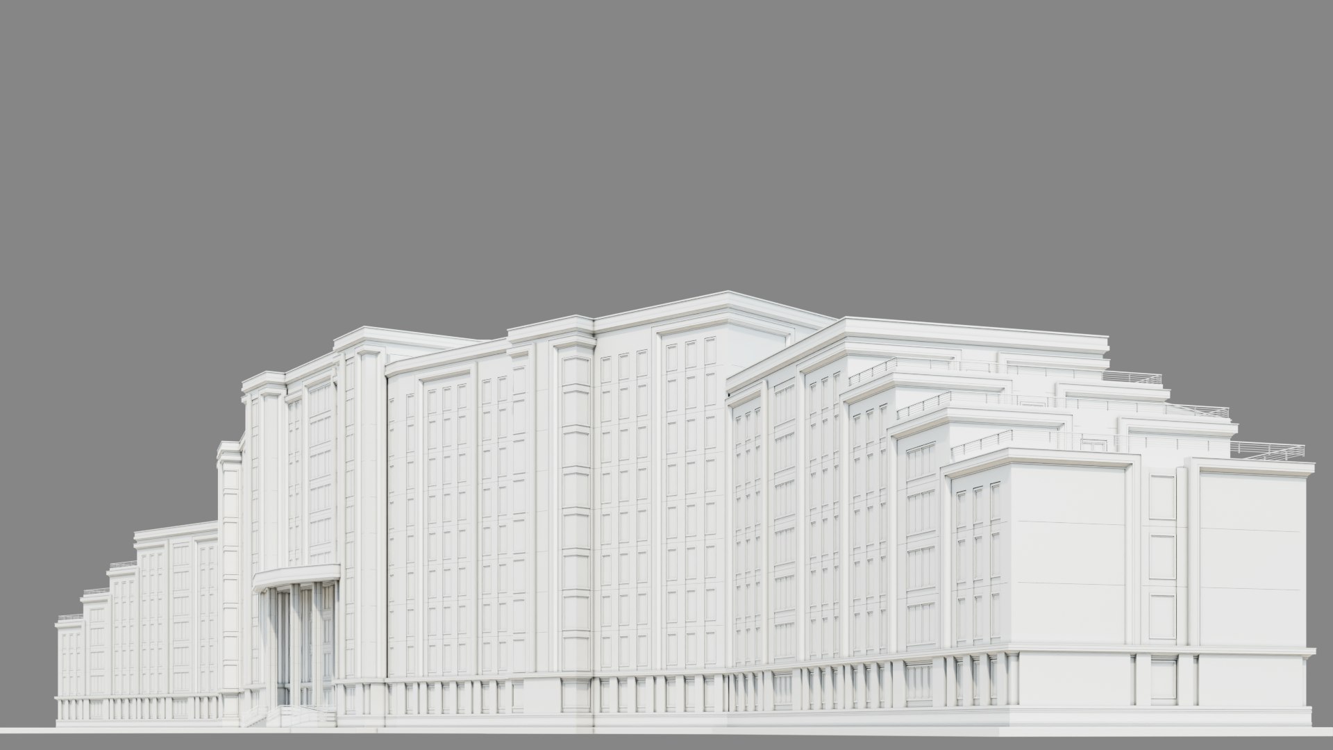 3D University Building - TurboSquid 2029092