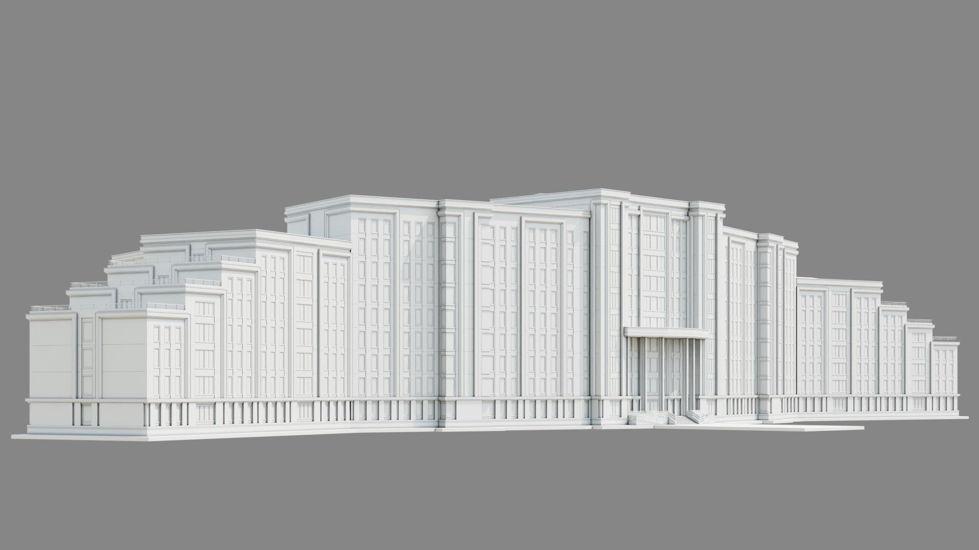 3D University Building - TurboSquid 2029092