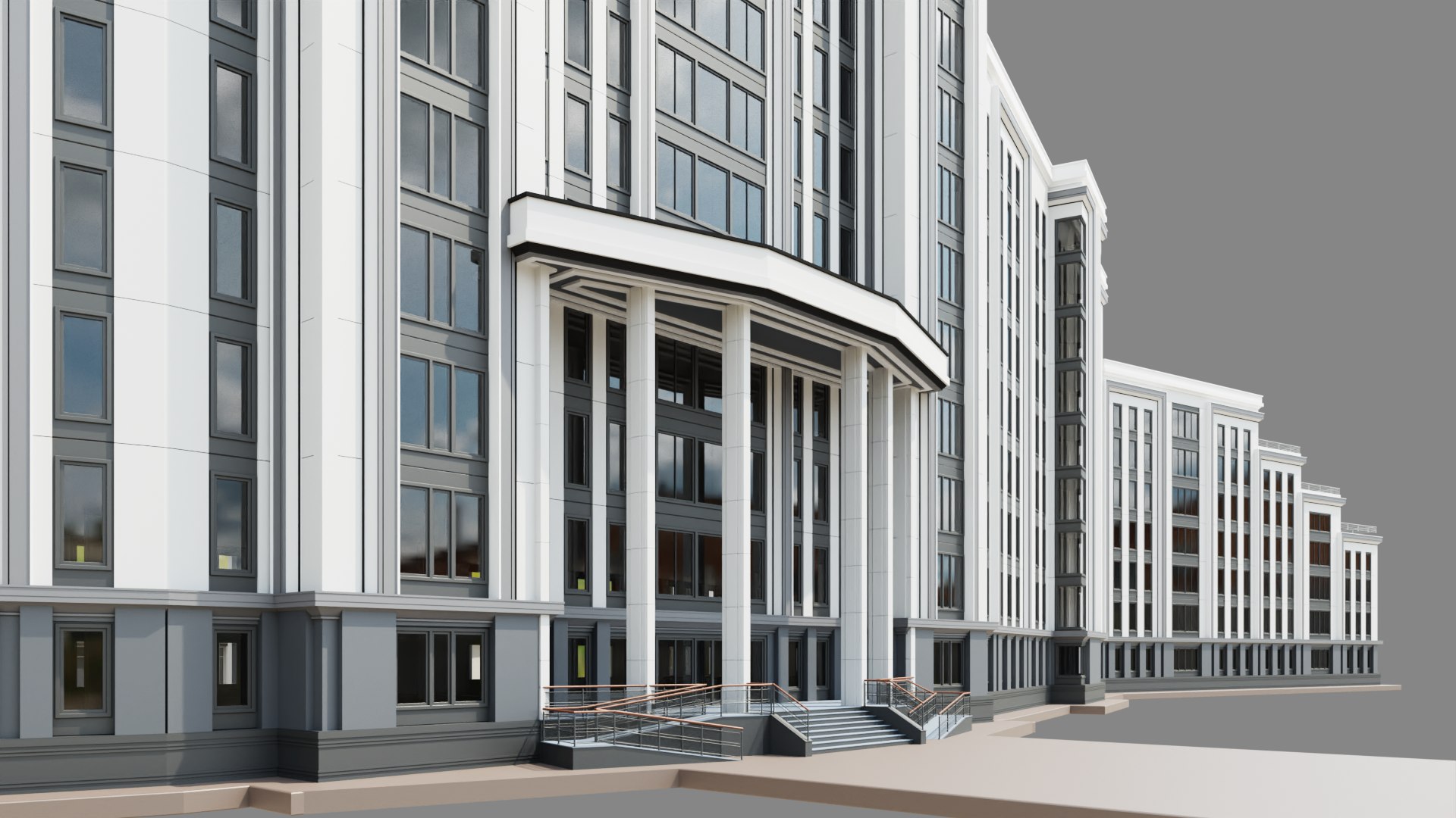 3D University Building - TurboSquid 2029092