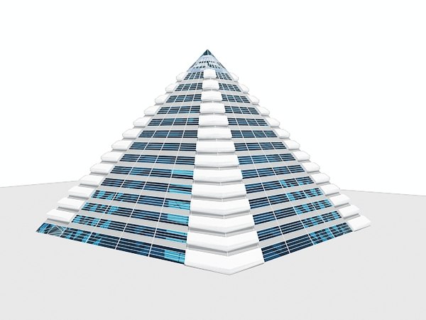 pirâmide moderna Modelo 3D - TurboSquid 421328