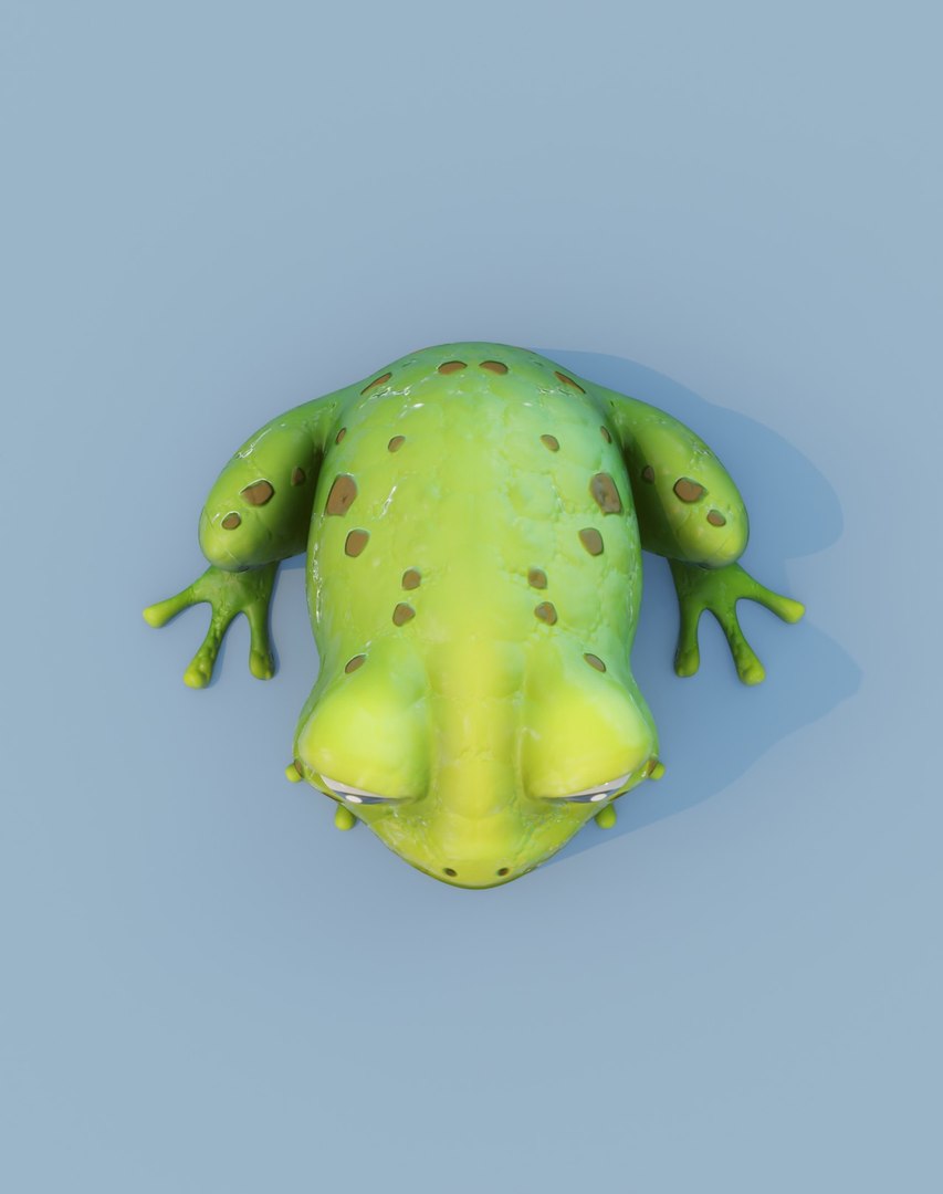3D Cartoon Frog Animated - TurboSquid 1746187
