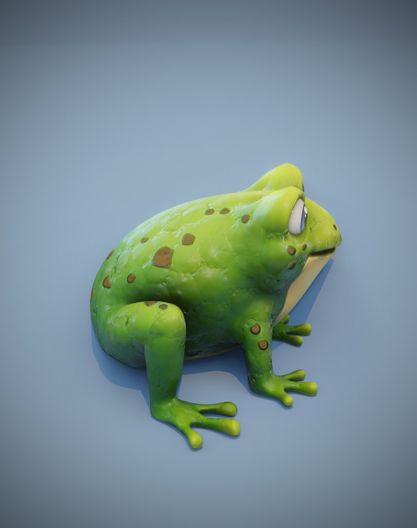 3D Cartoon Frog Animated - TurboSquid 1746187