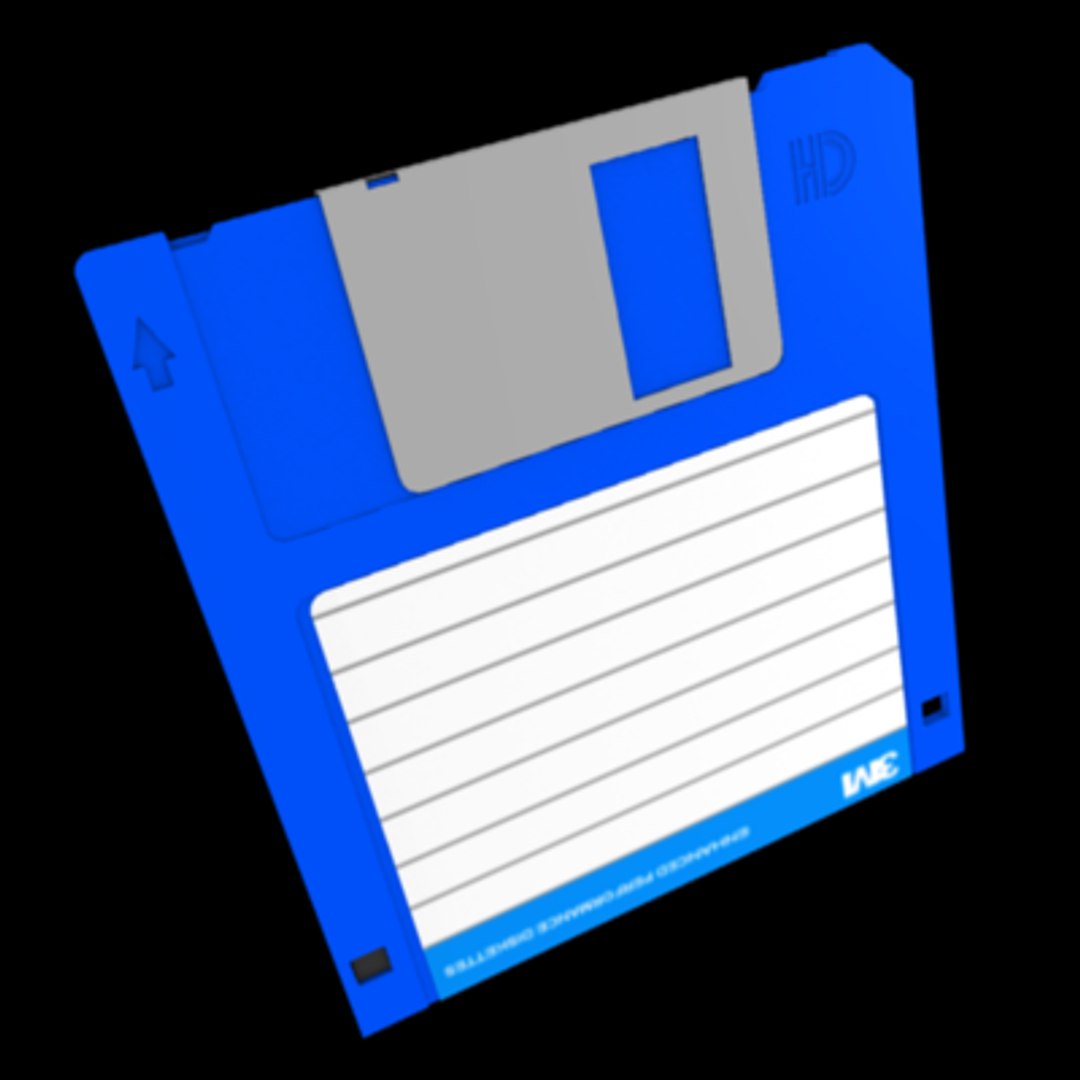 3 5in Floppy Disk 3d Model