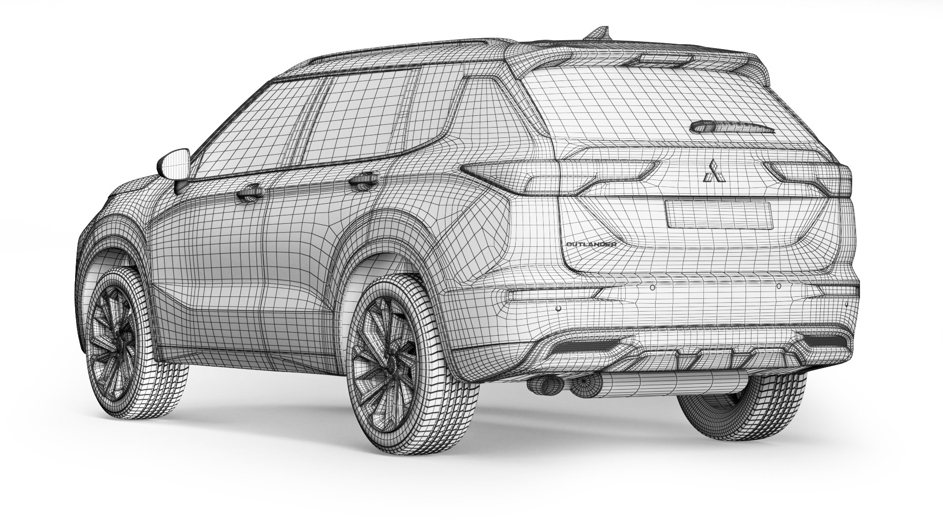 Mitsubishi Outlander 2022 3D Model - TurboSquid 2374525
