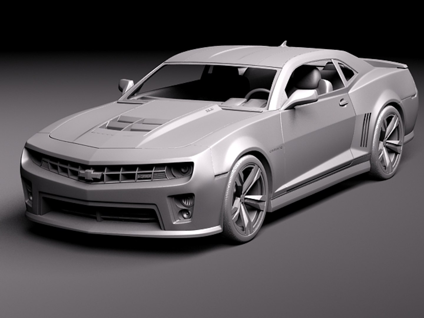 3d Model Chevrolet Camaro Zl1 2012