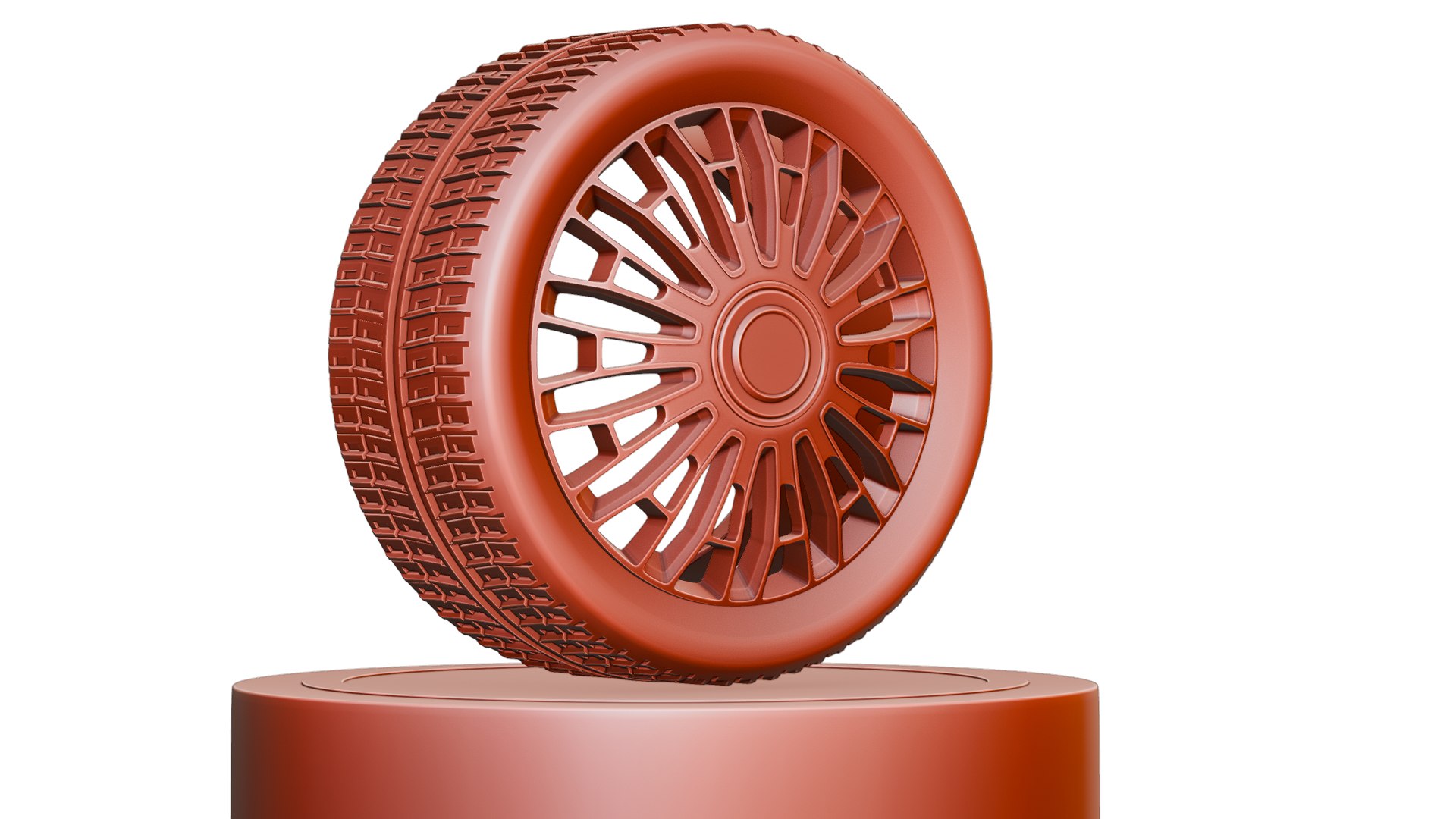 High Detail Wheel 3D Model 4K PBR Textures Game Ready Asset Low-poly 3D ...