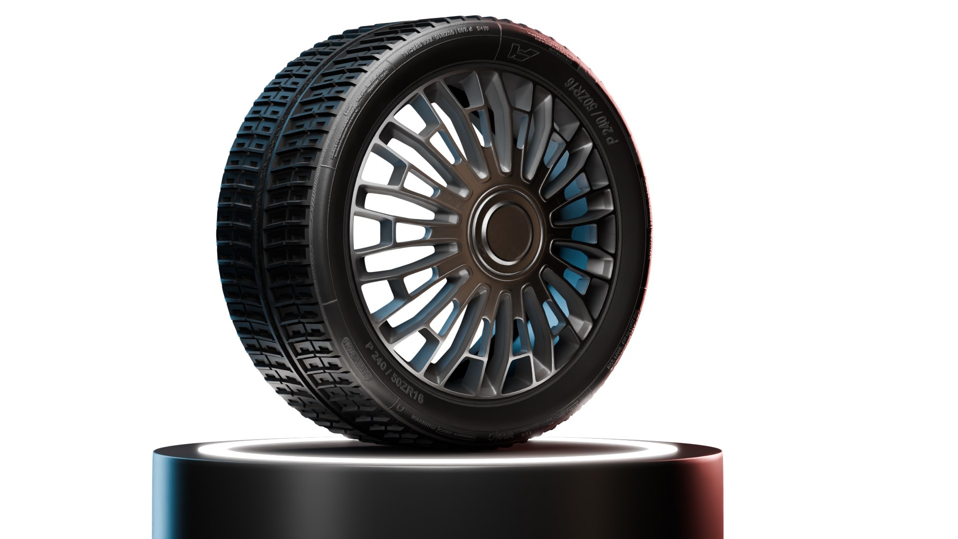 High Detail Wheel 3D Model 4K PBR Textures Game Ready Asset Low-poly 3D ...