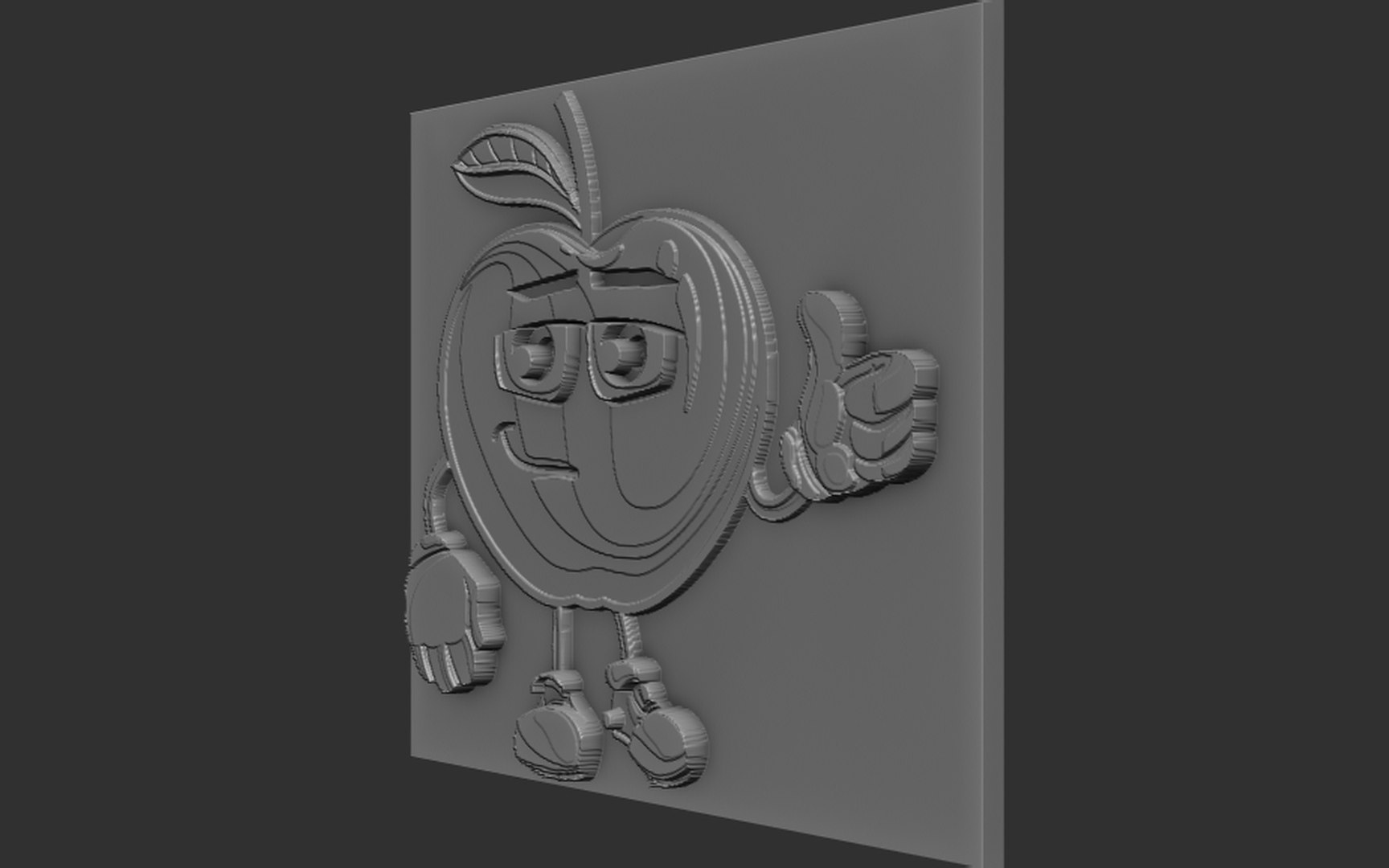 Apple Relief 3D - TurboSquid 1807403