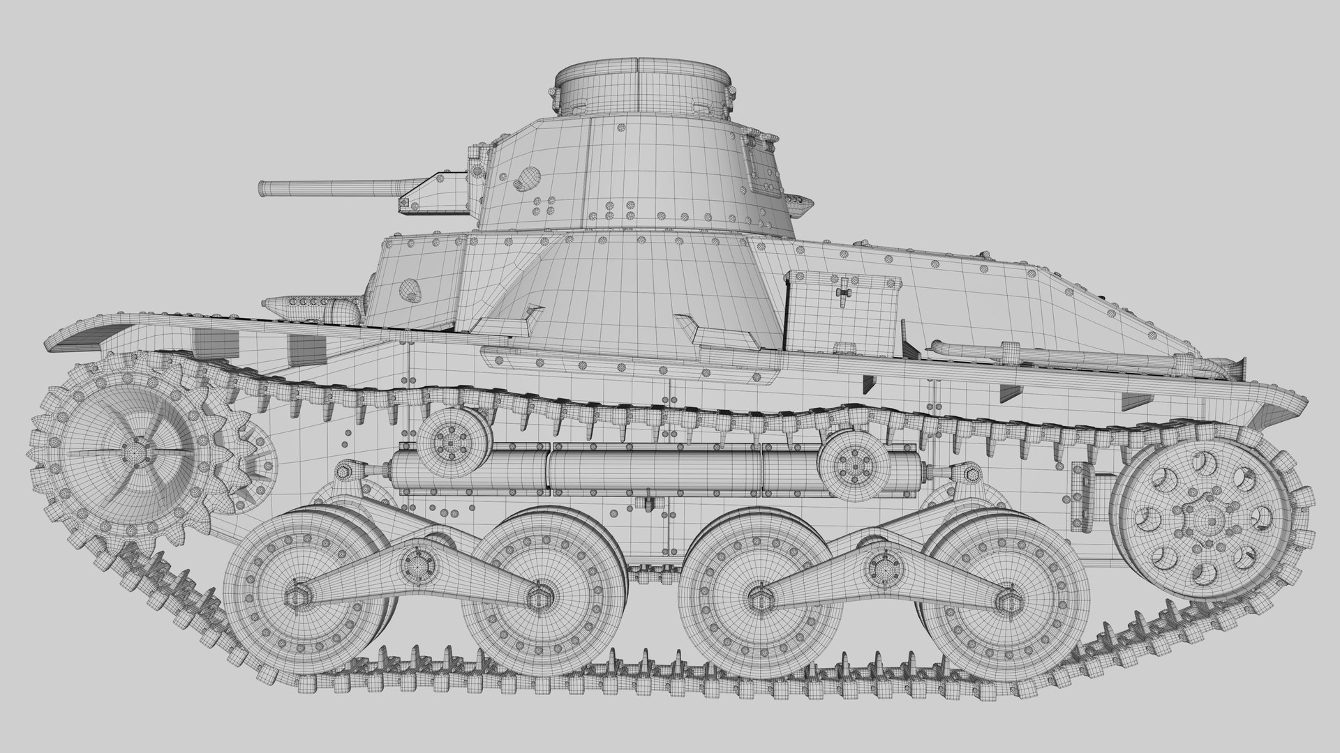 3D Tank 95 Ha-Go - TurboSquid 2299198
