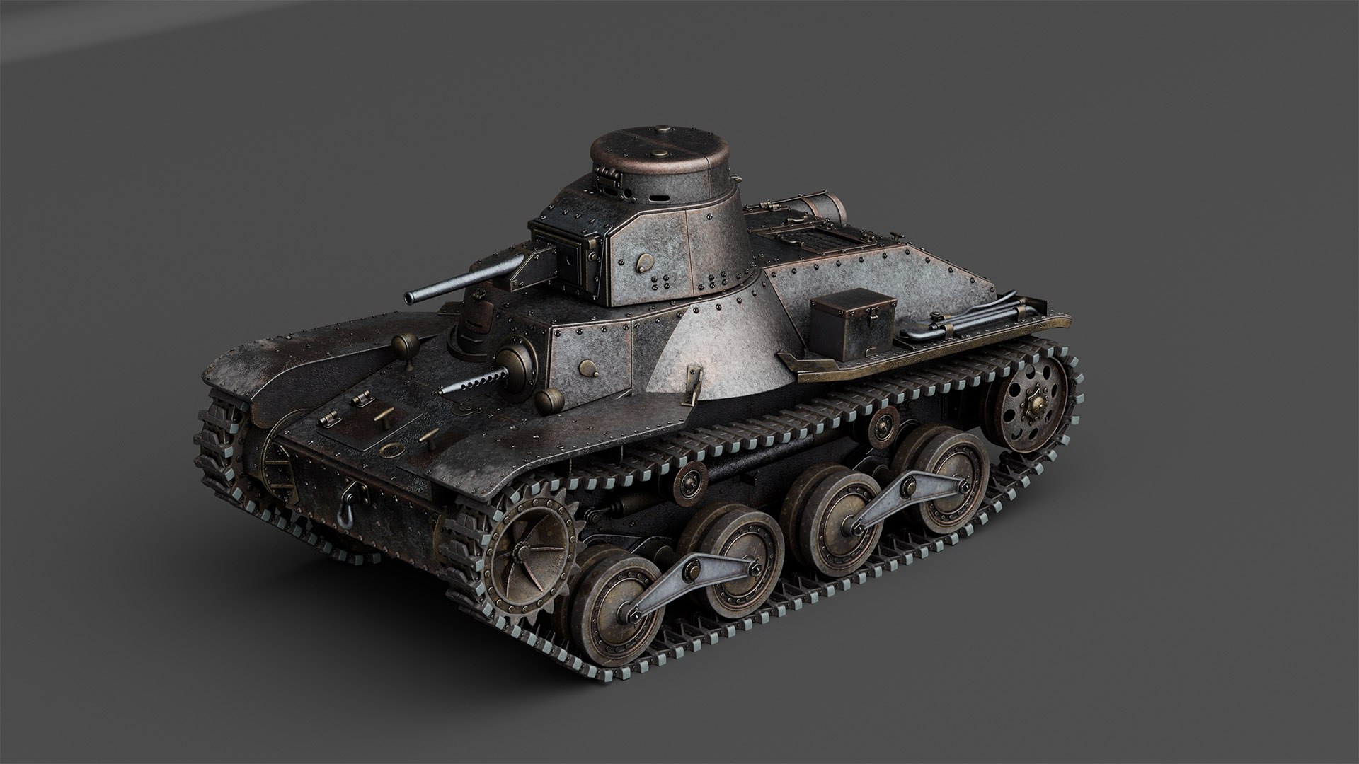 3D Tank 95 Ha-Go - TurboSquid 2299198