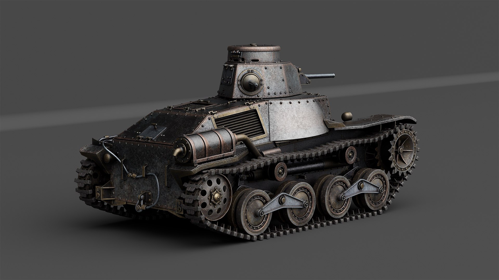3D Tank 95 Ha-Go - TurboSquid 2299198