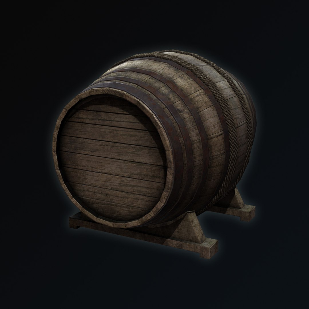 3d Old Cask Model 3d Old Cask Model
