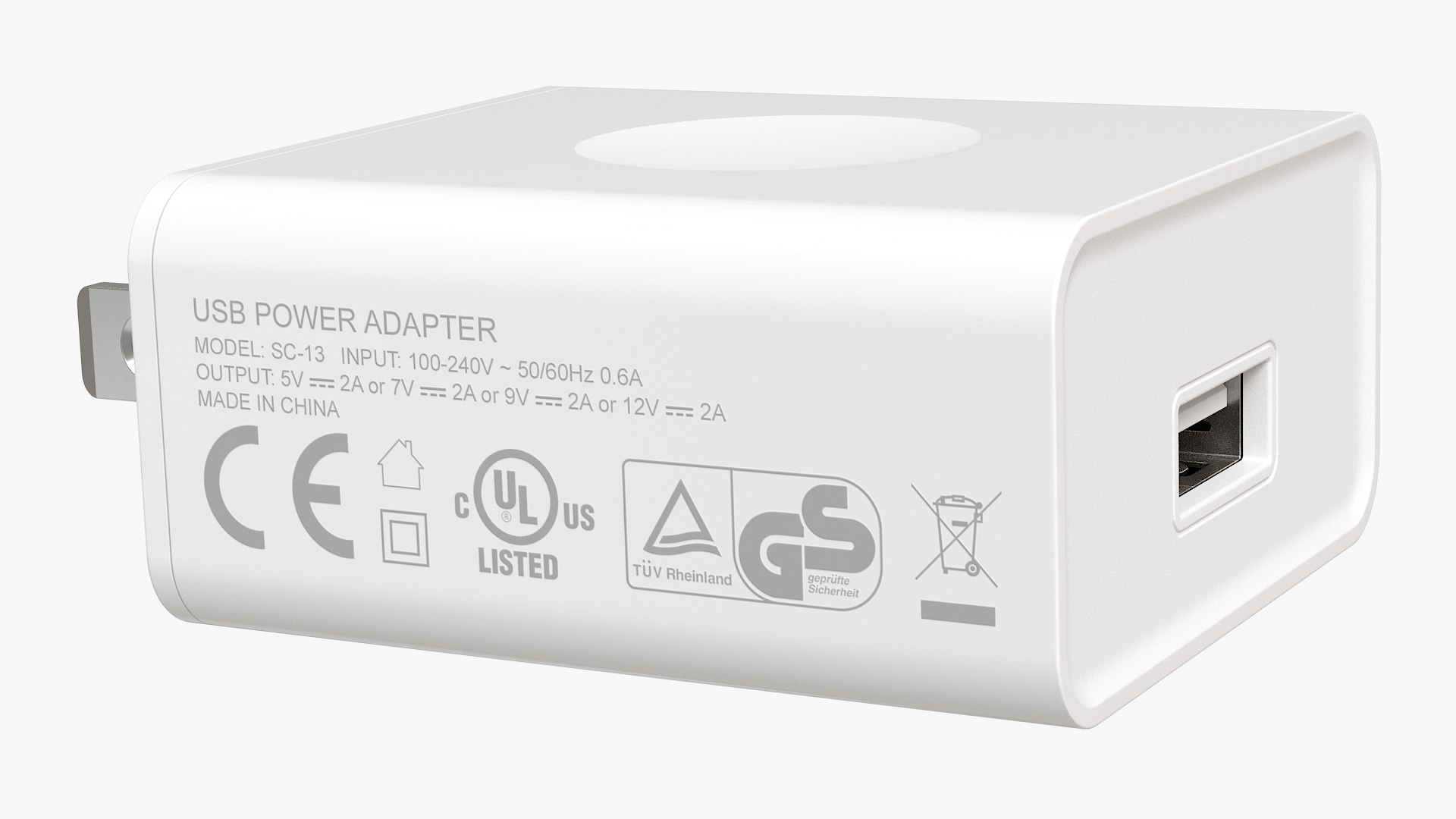 2 USB Power Adapters US 3D Model - TurboSquid 2279028