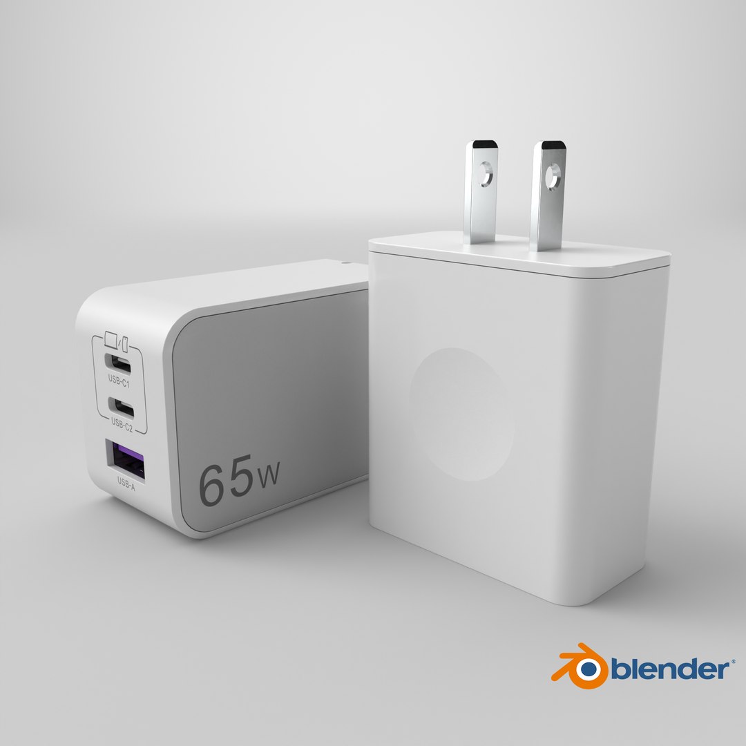 2 USB Power Adapters US 3D Model - TurboSquid 2279028