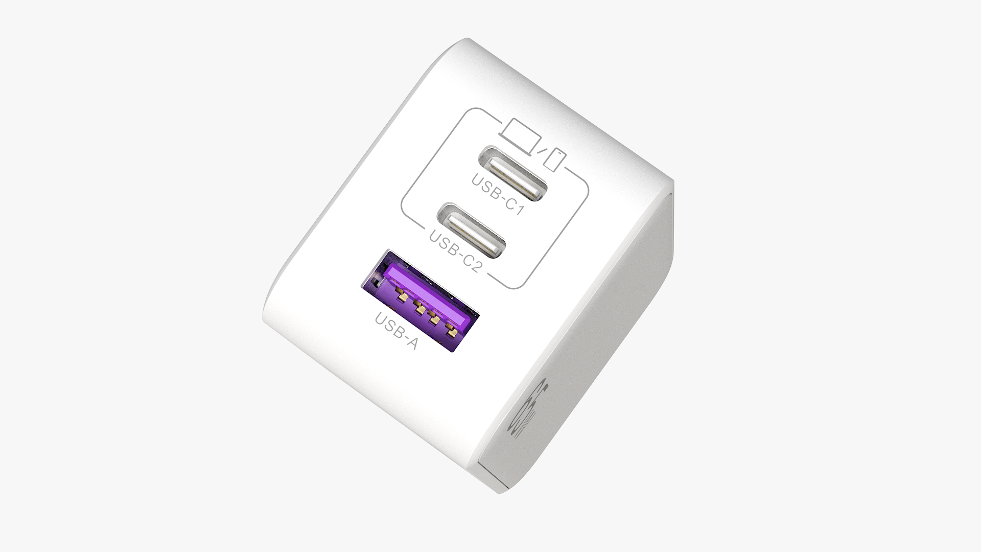 2 USB Power Adapters US 3D Model - TurboSquid 2279028