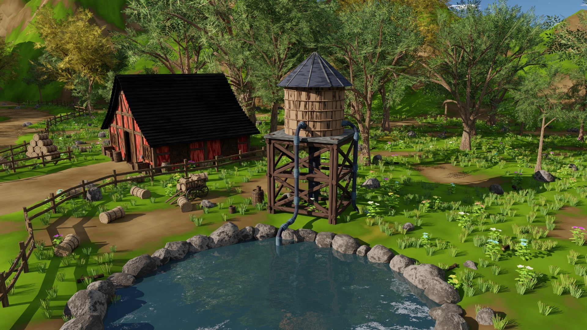 3D Model Farm Field - TurboSquid 2155568