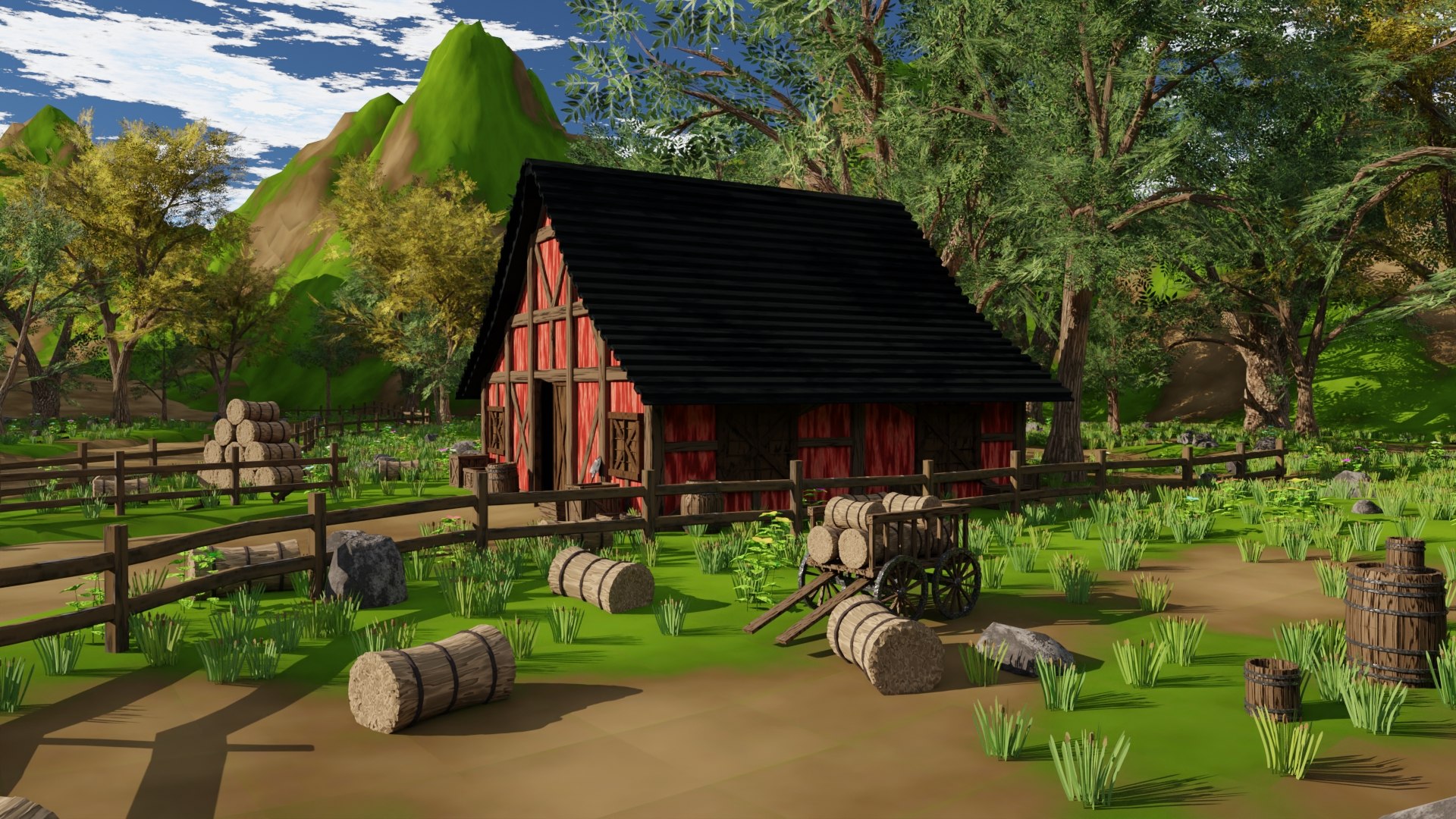 3D Model Farm Field - TurboSquid 2155568