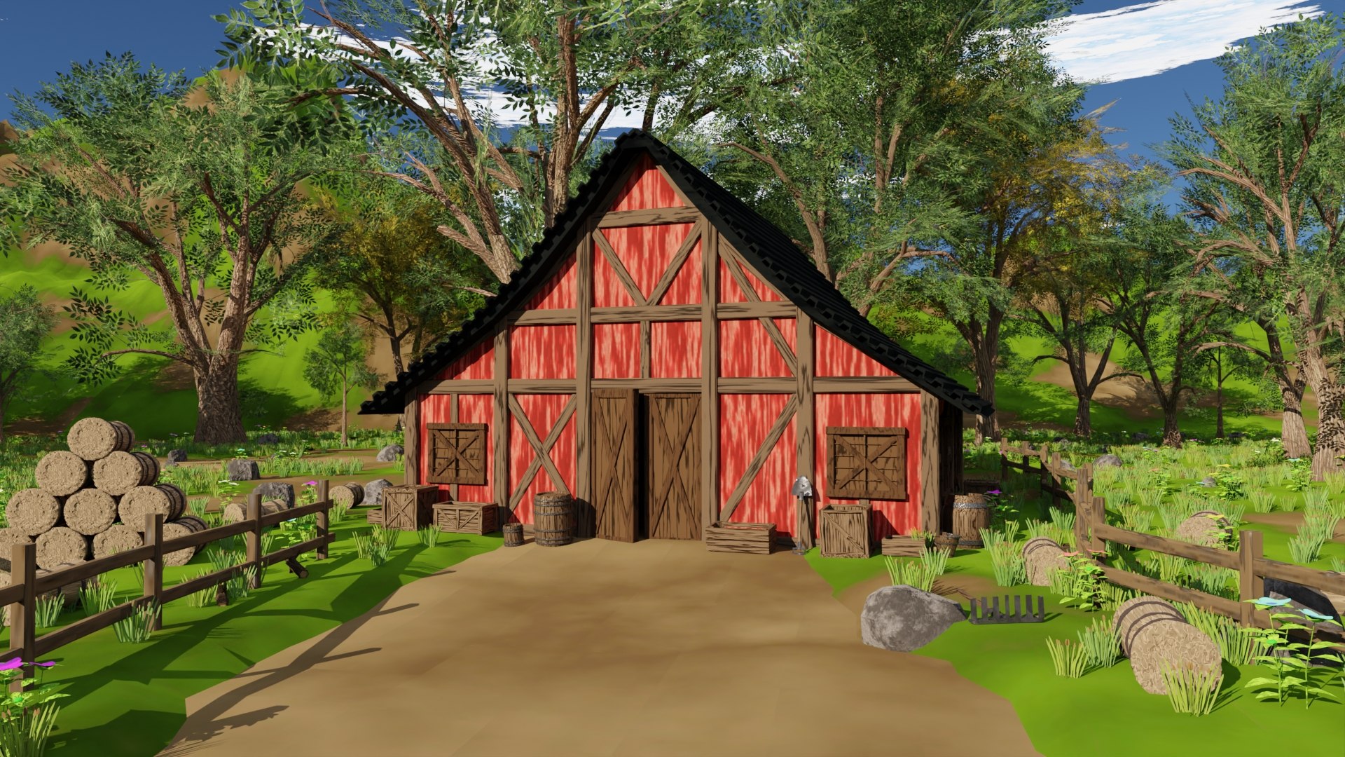 3D Model Farm Field - TurboSquid 2155568