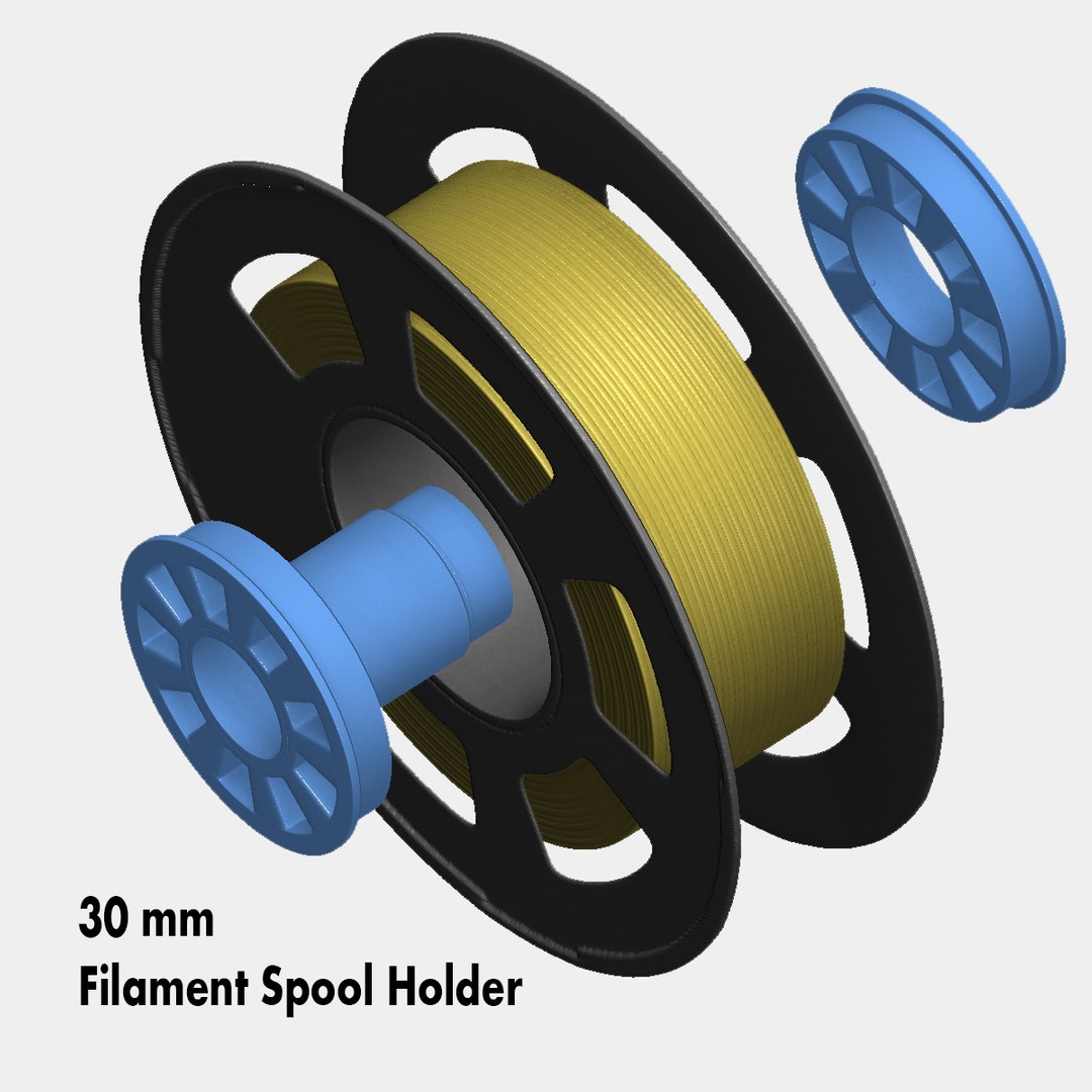 30 Mm 3D Printer Filament Spool Holder 3D Model - TurboSquid 2258677