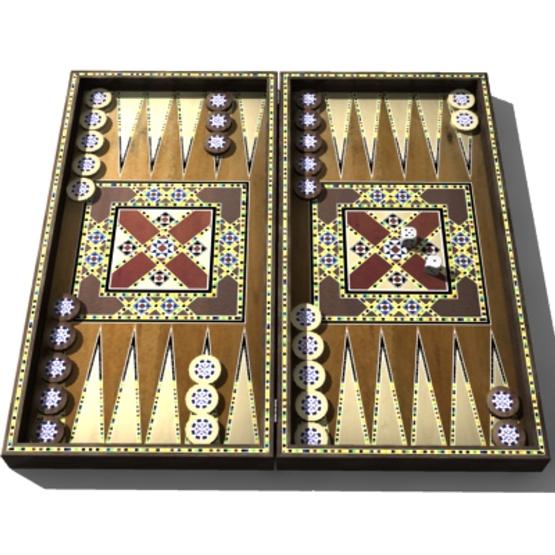 3ds Max Oriental Backgammon