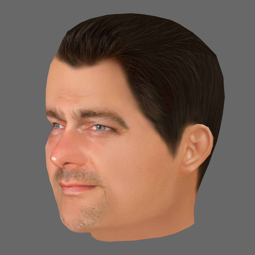3D Ray Stevenson Head - Low Poly Head For Game - TurboSquid 2219396
