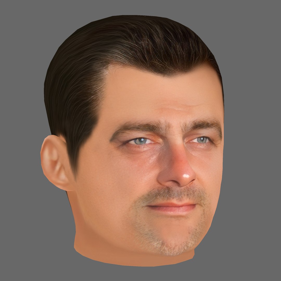 3D Ray Stevenson Head - Low Poly Head For Game - TurboSquid 2219396