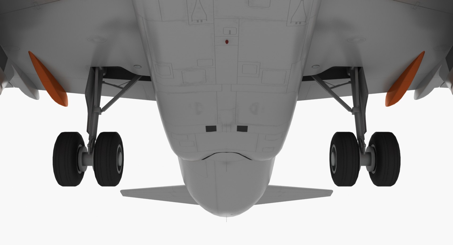 airbus a320 easyjet animation 3d model