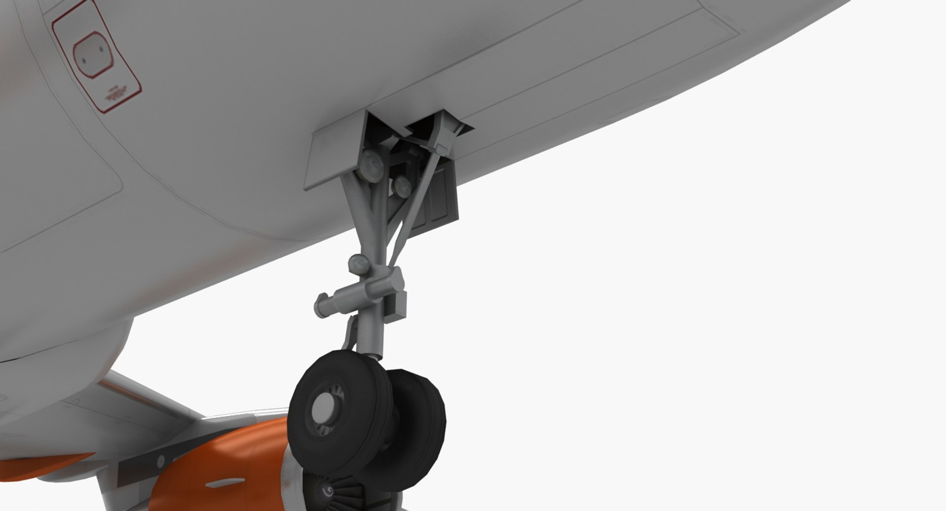 airbus a320 easyjet animation 3d model