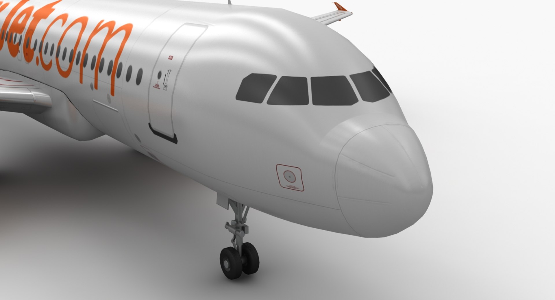 airbus a320 easyjet animation 3d model