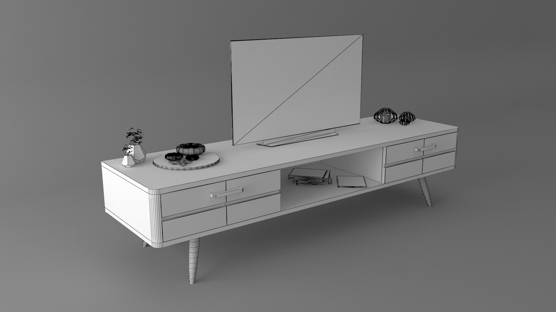 Tv Unit 3D Model - TurboSquid 1997742