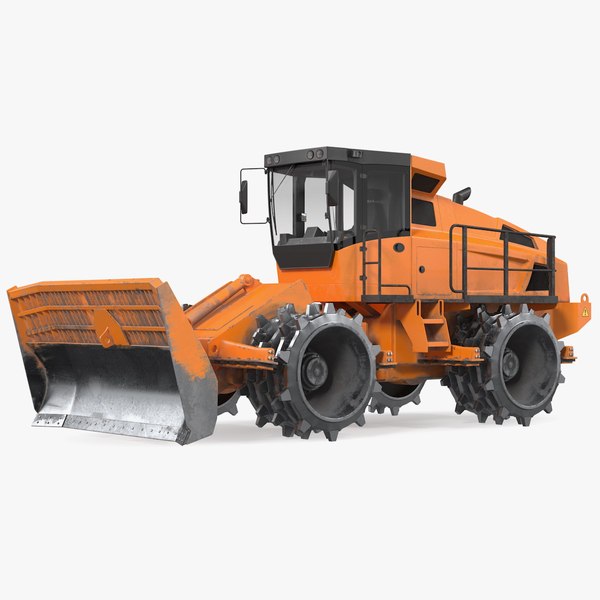 Landfill Waste Compactor Dusty 3D model - TurboSquid 1781118