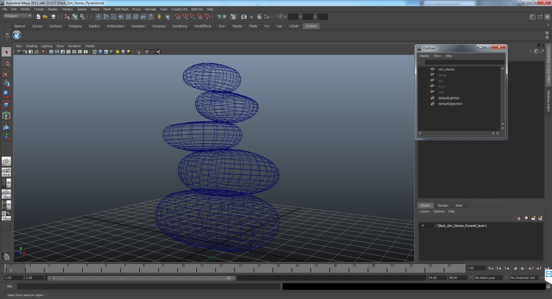 3D Zen Stones Model - TurboSquid 1230126