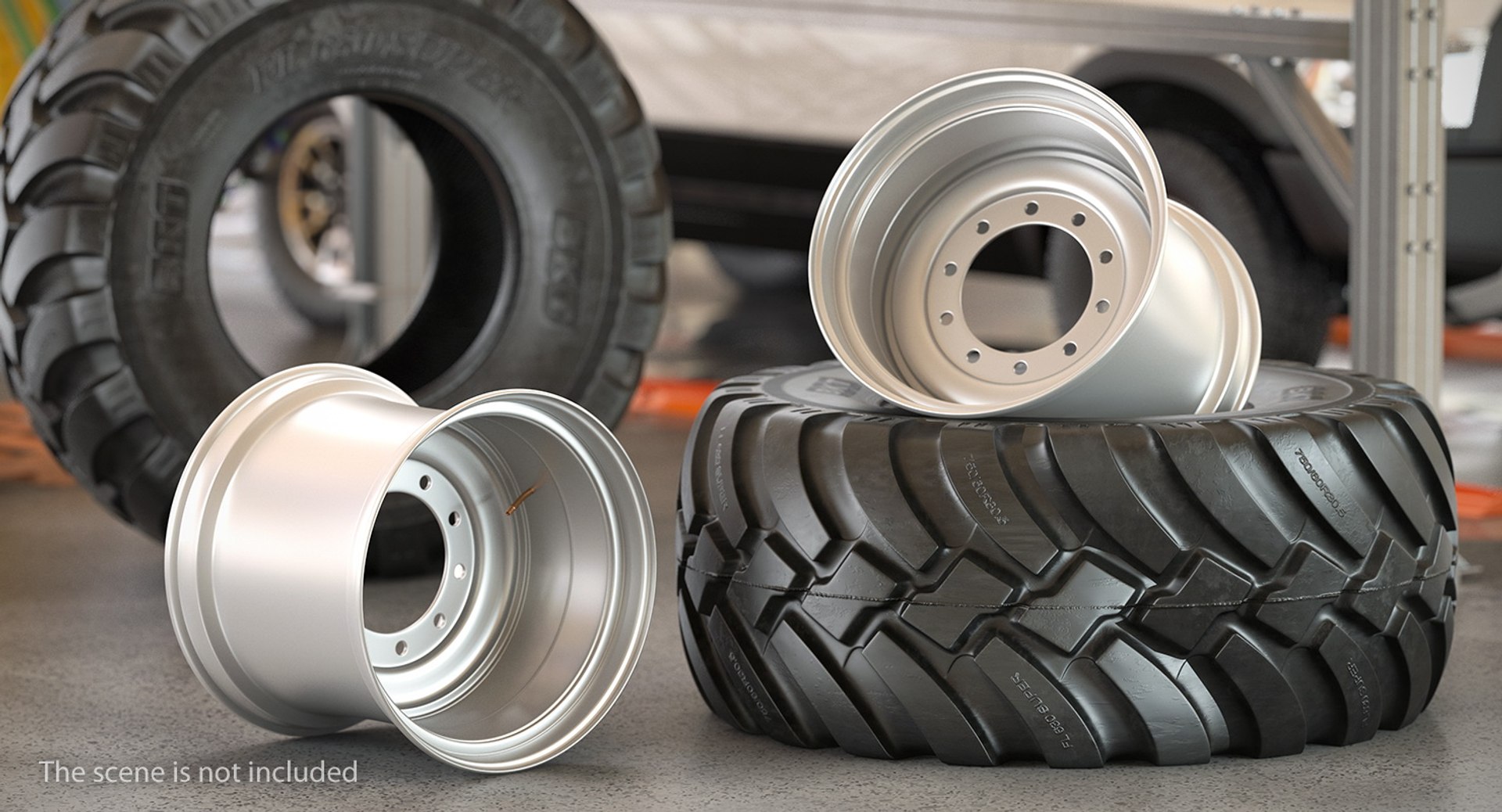 3D Bkt Fl630 Tire Model - TurboSquid 1393657