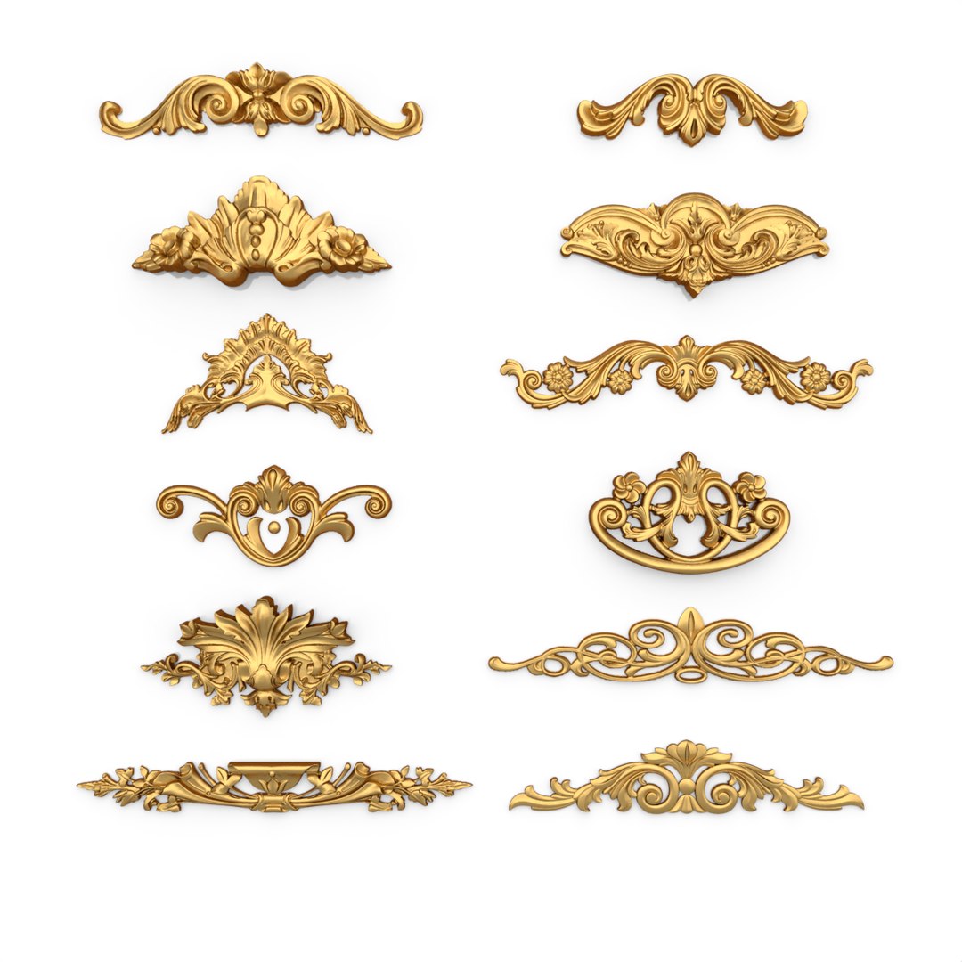 3D 3D Acanthus Leaves Collection 13 - TurboSquid 1870893