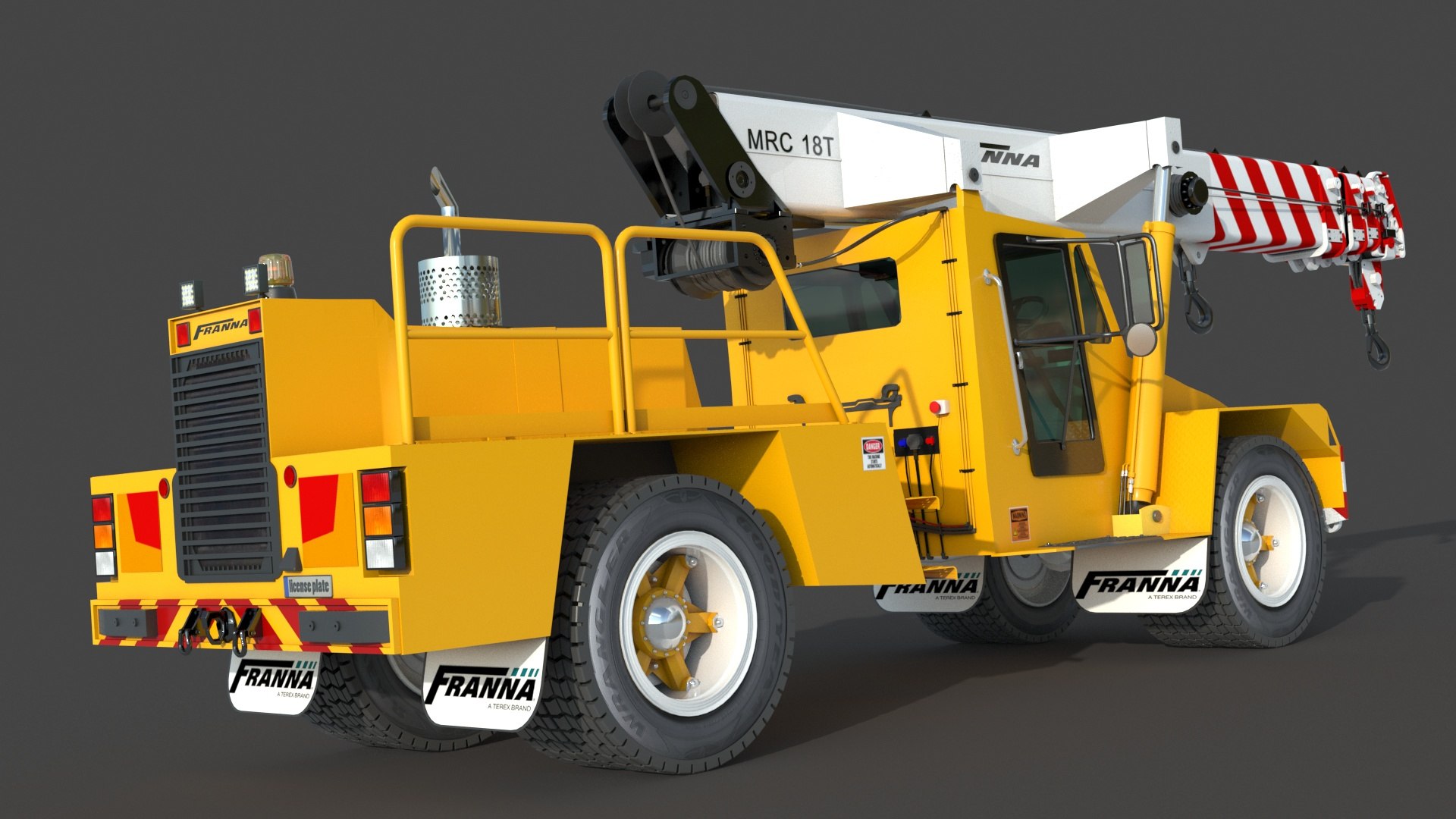 3D Franna 18t Crane Model - TurboSquid 2315951
