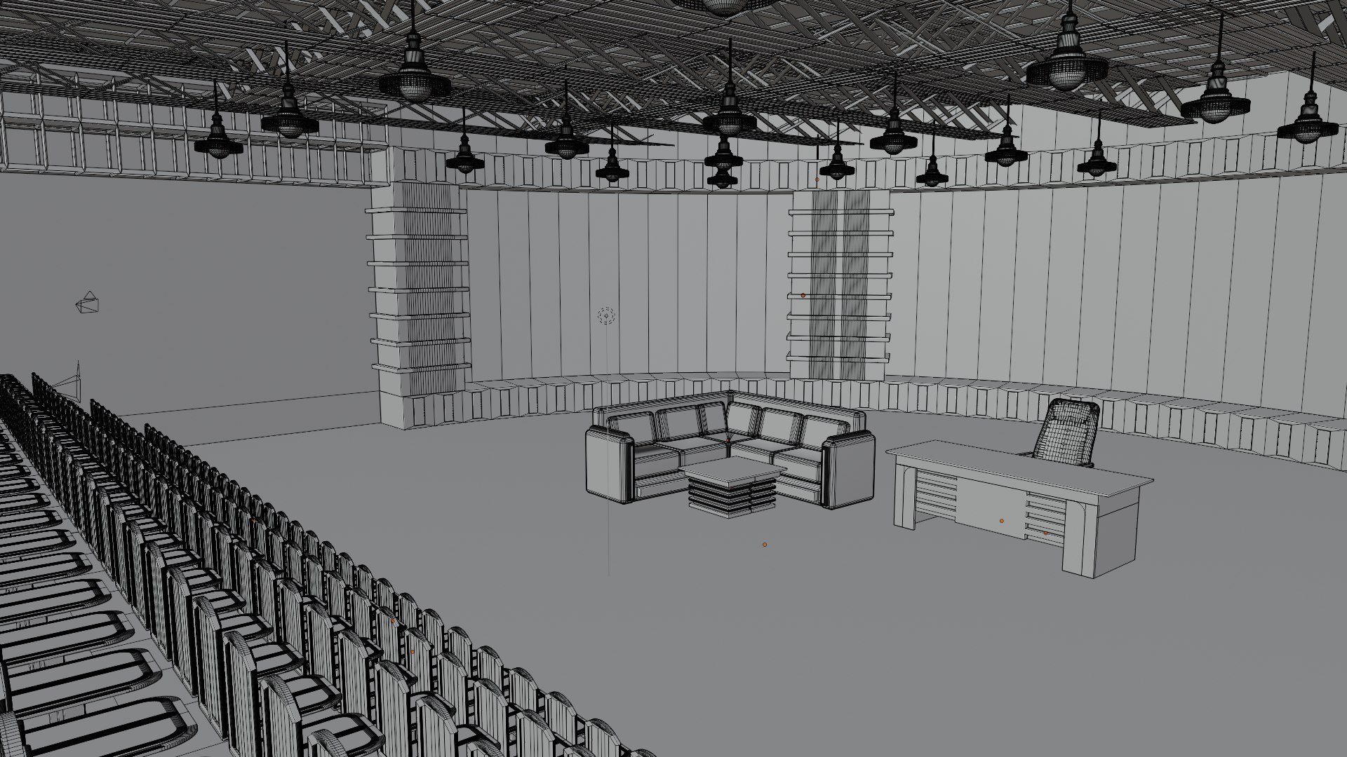3D Model Talk Show TV Studio - TurboSquid 2161106