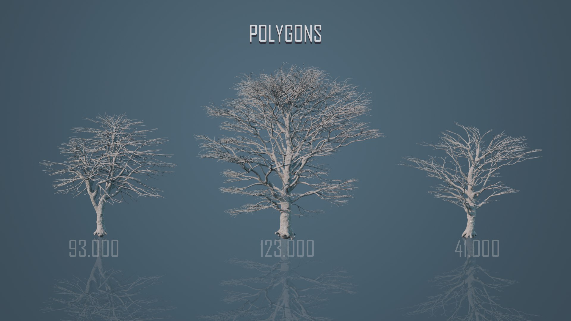 3D Big Dead Trees - TurboSquid 1815248
