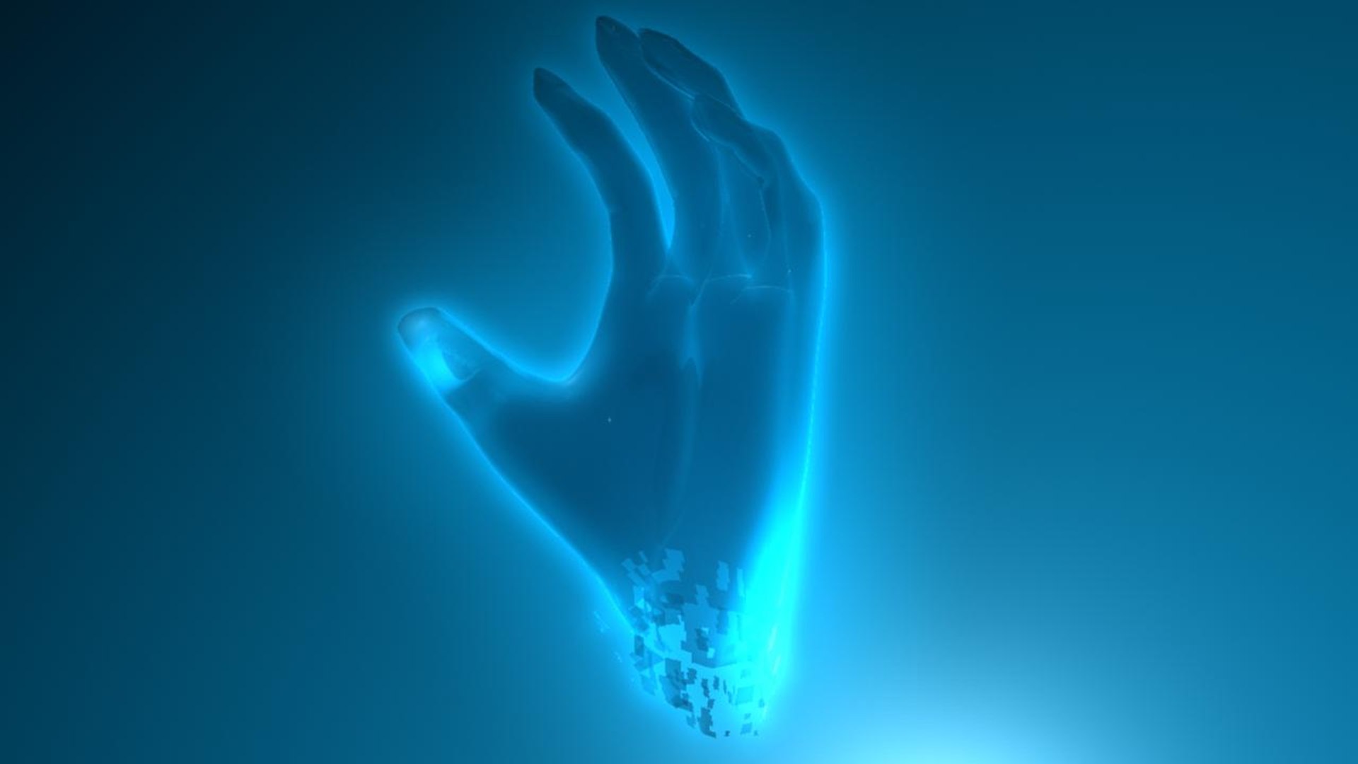 3d Holographic Human Hand