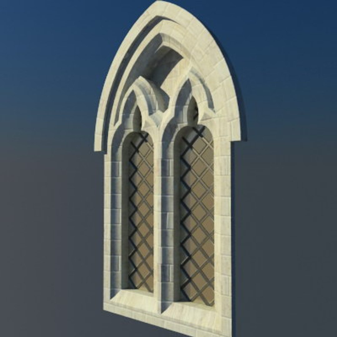 3d Model Gothic Window