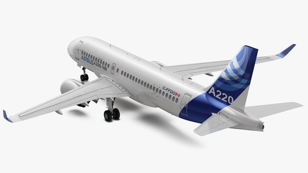 Airbus A220 100 Simple Interior Rigged Modelo 3D - TurboSquid 1575412