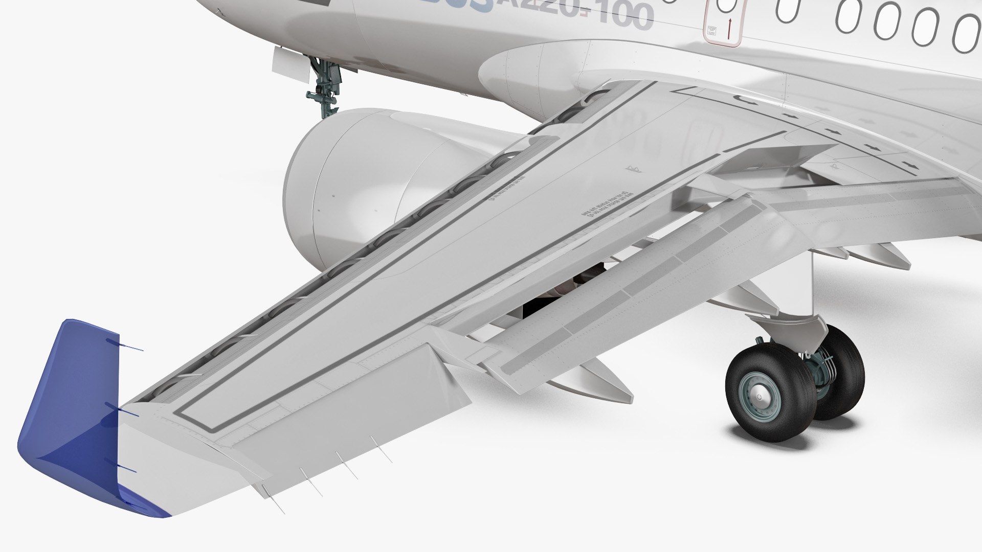 Airbus a220 100 simple 3D model - TurboSquid 1575412