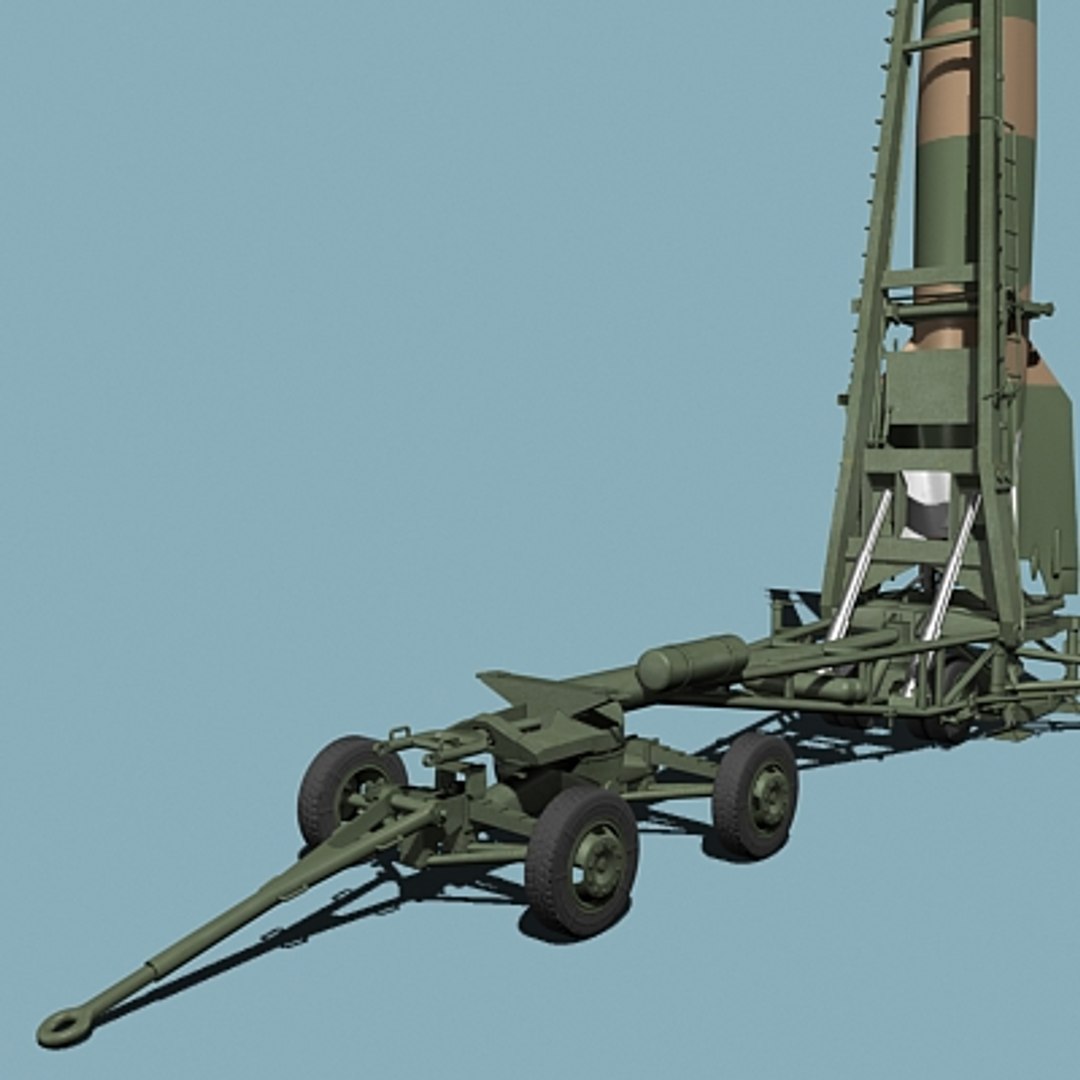 3dsmax German V-2 Missile Wwii